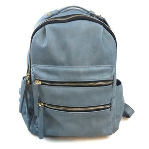 Madison West Bags | Black Vegan Backpack Purse Nwot | Poshmark